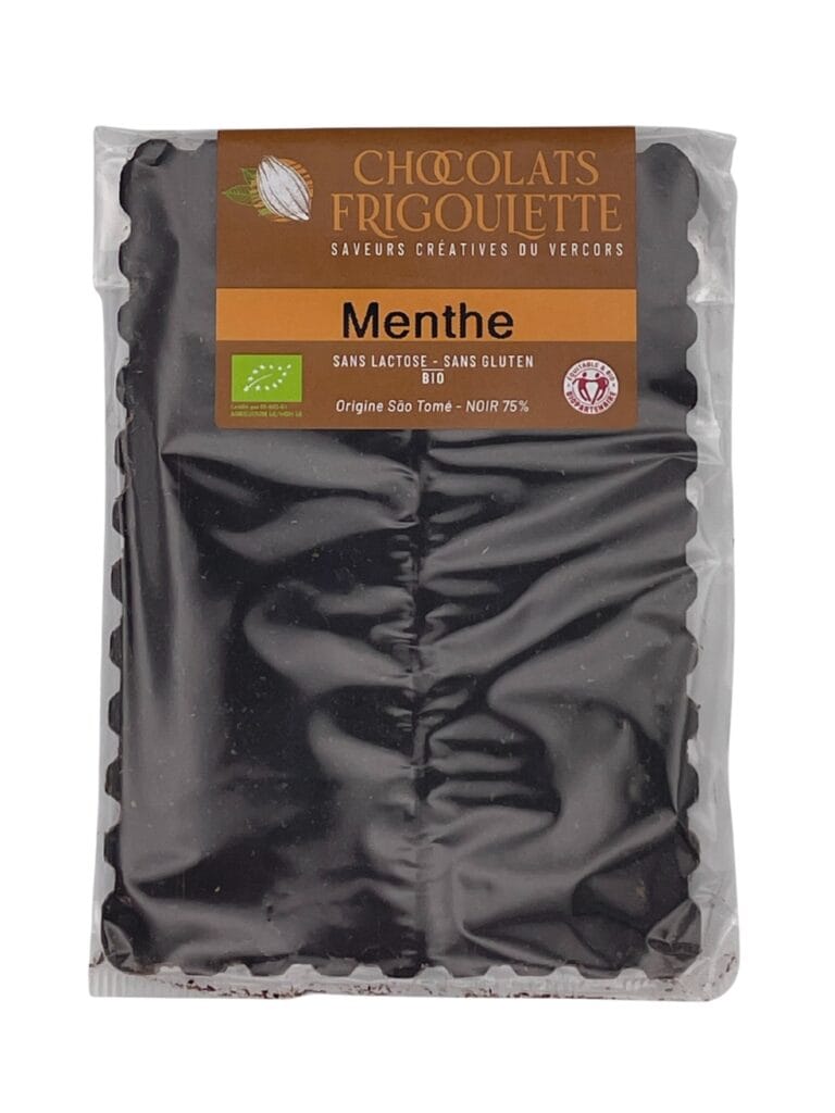 Chocolat noir Bio à la Menthe - Distillerie des 4 Vallées